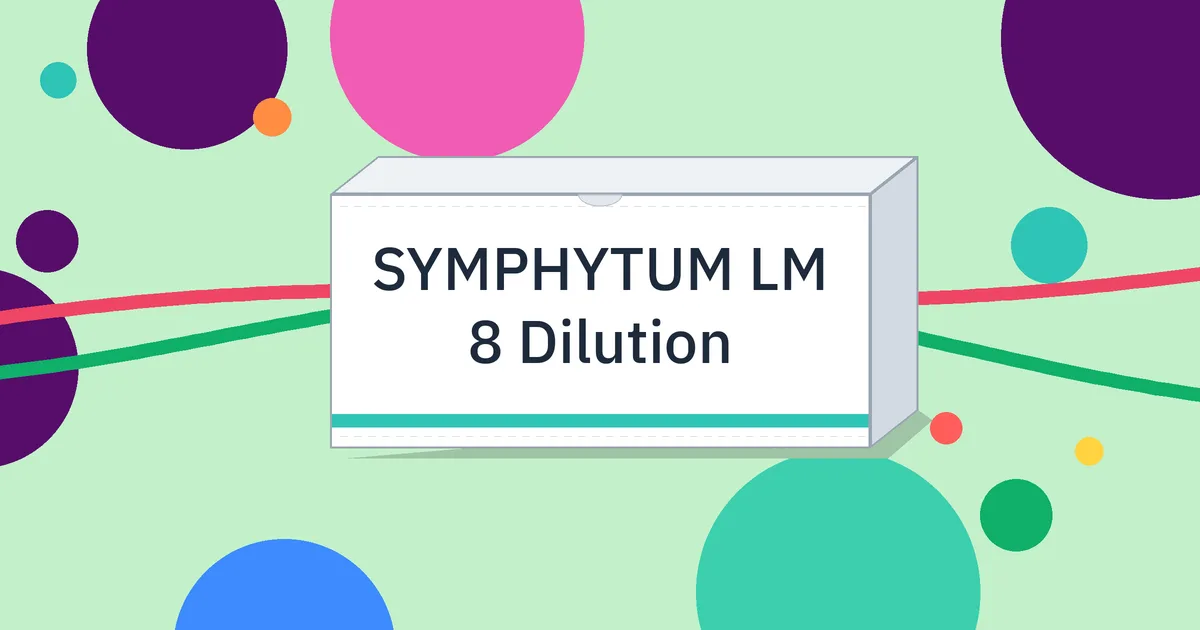Symbolbild: Packung mit der Aufschrift SYMPHYTUM LM 8 Dilution (PZN 13211655) – Verfügbarkeit und Bezug in Apotheken in Frankfurt am Main