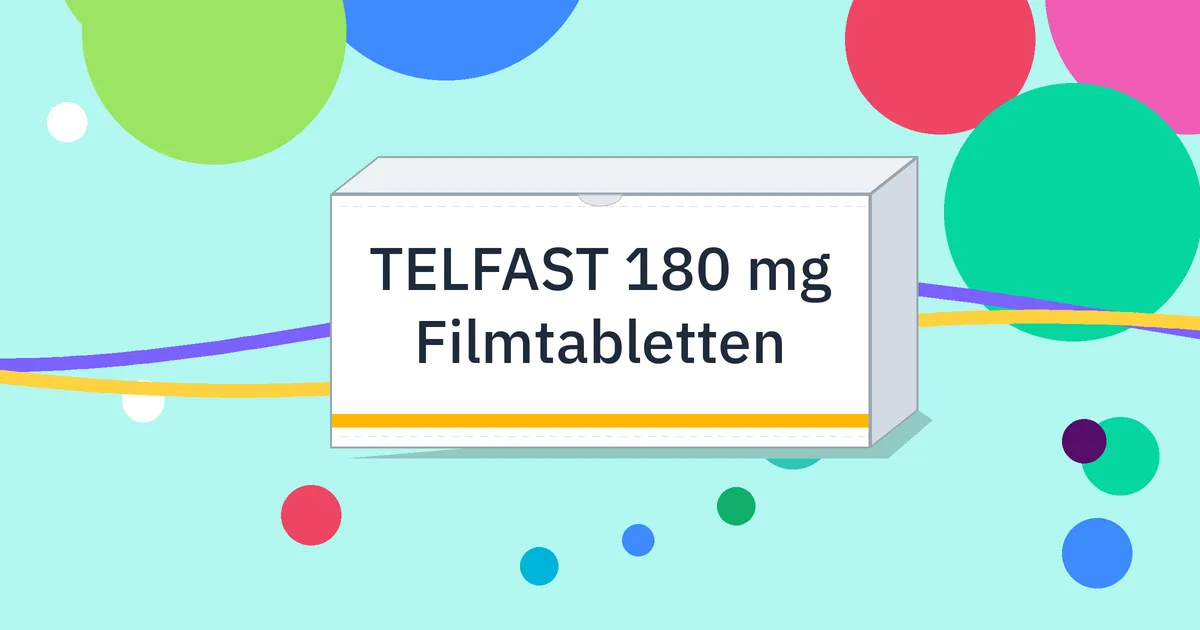 Symbolbild: Packung mit der Aufschrift TELFAST 180 mg Filmtabletten (PZN 01277258) – Verfügbarkeit und Bezug in Apotheken in Frankfurt am Main