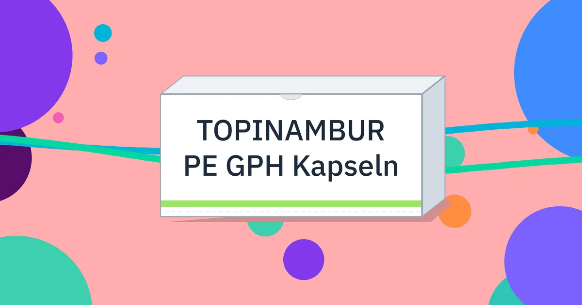 Symbolbild: Packung mit der Aufschrift TOPINAMBUR PE GPH Kapseln (PZN 01800033) – Verfügbarkeit und Bezug in Apotheken in Frankfurt am Main