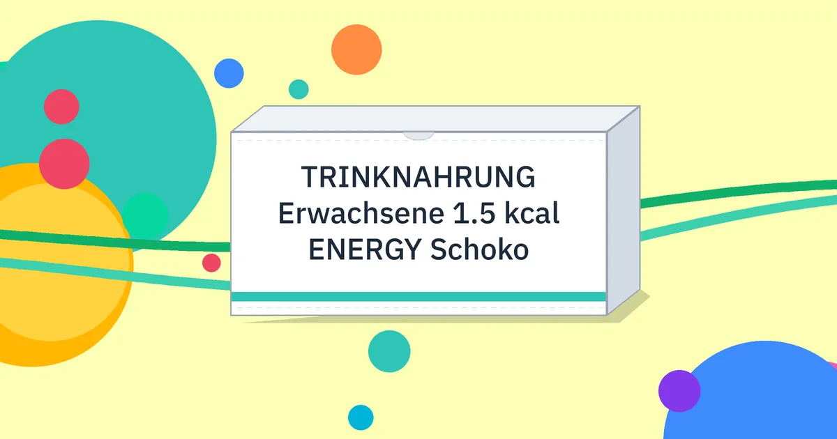 Symbolbild: Packung mit der Aufschrift TRINKNAHRUNG Erwachsene 1.5 kcal ENERGY Schoko (PZN 16917120) – Verfügbarkeit und Bezug in Apotheken in Frankfurt am Main