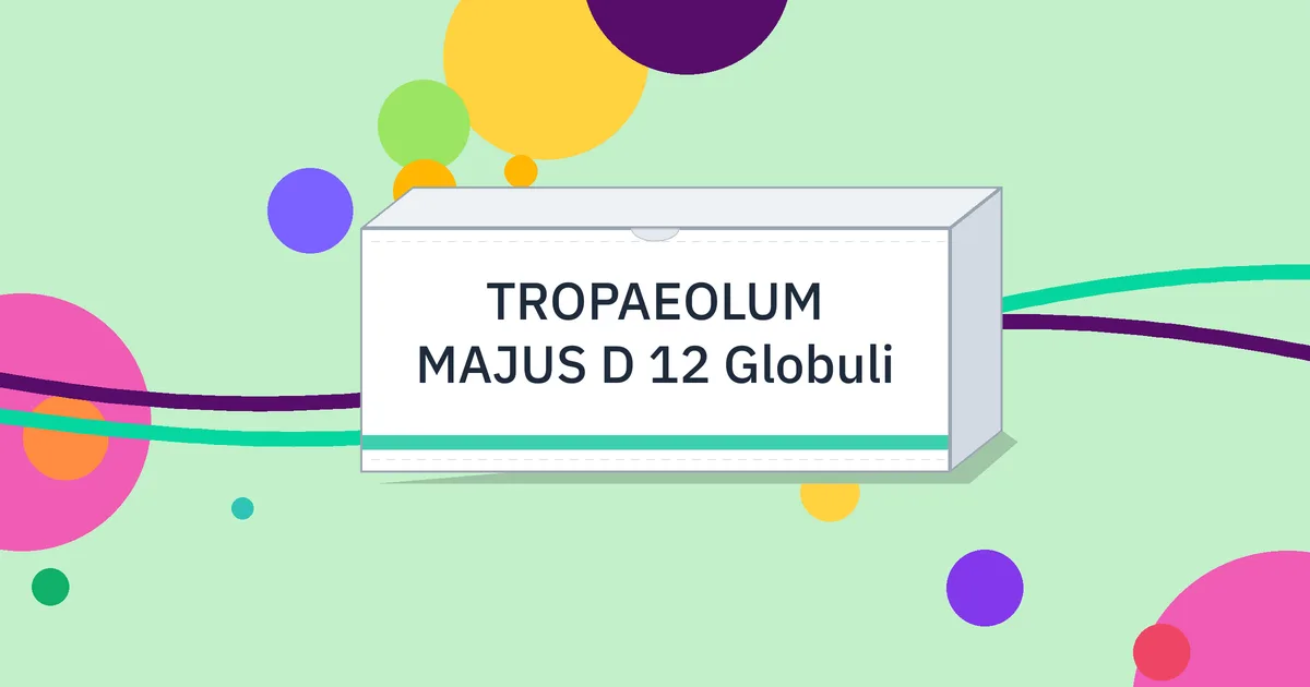 Symbolbild: Packung mit der Aufschrift TROPAEOLUM MAJUS D 12 Globuli (PZN 16694393) – Verfügbarkeit und Bezug in Apotheken in Frankfurt am Main