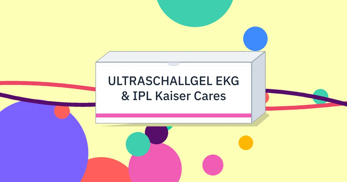 Symbolbild: Packung mit der Aufschrift ULTRASCHALLGEL EKG & IPL Kaiser Cares (PZN 19725757) – Verfügbarkeit und Bezug in Apotheken in Frankfurt am Main
