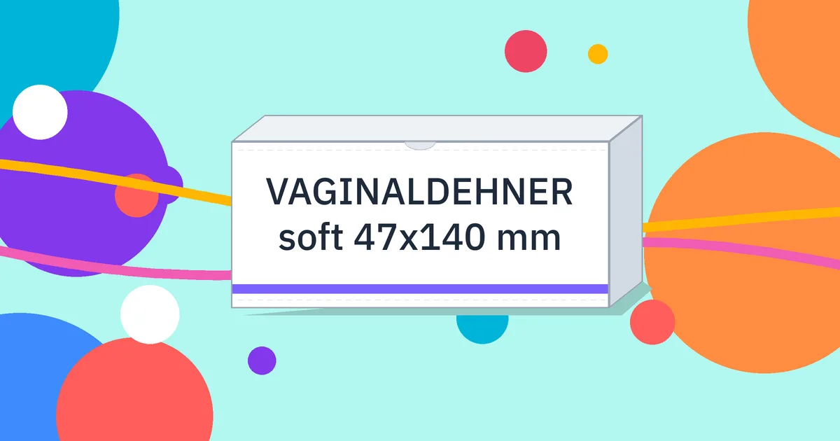 Symbolbild: Packung mit der Aufschrift VAGINALDEHNER soft 47x140 mm (PZN 07324065) – Verfügbarkeit und Bezug in Apotheken in Frankfurt am Main