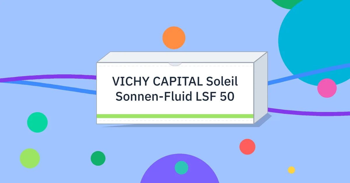 Symbolbild: Packung mit der Aufschrift VICHY CAPITAL Soleil Sonnen-Fluid LSF 50 (PZN 09629403) – Verfügbarkeit und Bezug in Apotheken in Frankfurt am Main