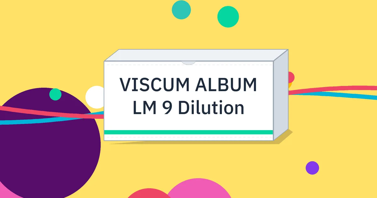 Symbolbild: Packung mit der Aufschrift VISCUM ALBUM LM 9 Dilution (PZN 13277803) – Verfügbarkeit und Bezug in Apotheken in Frankfurt am Main