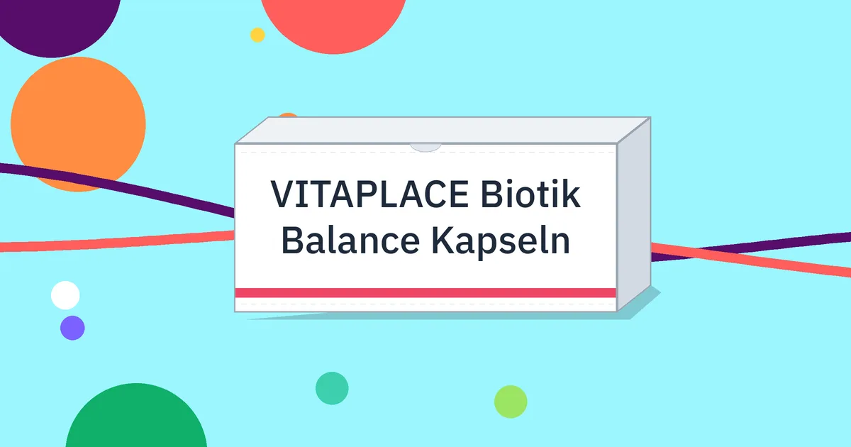 Symbolbild: Packung mit der Aufschrift VITAPLACE Biotik Balance Kapseln (PZN 18704902) – Verfügbarkeit und Bezug in Apotheken in Frankfurt am Main