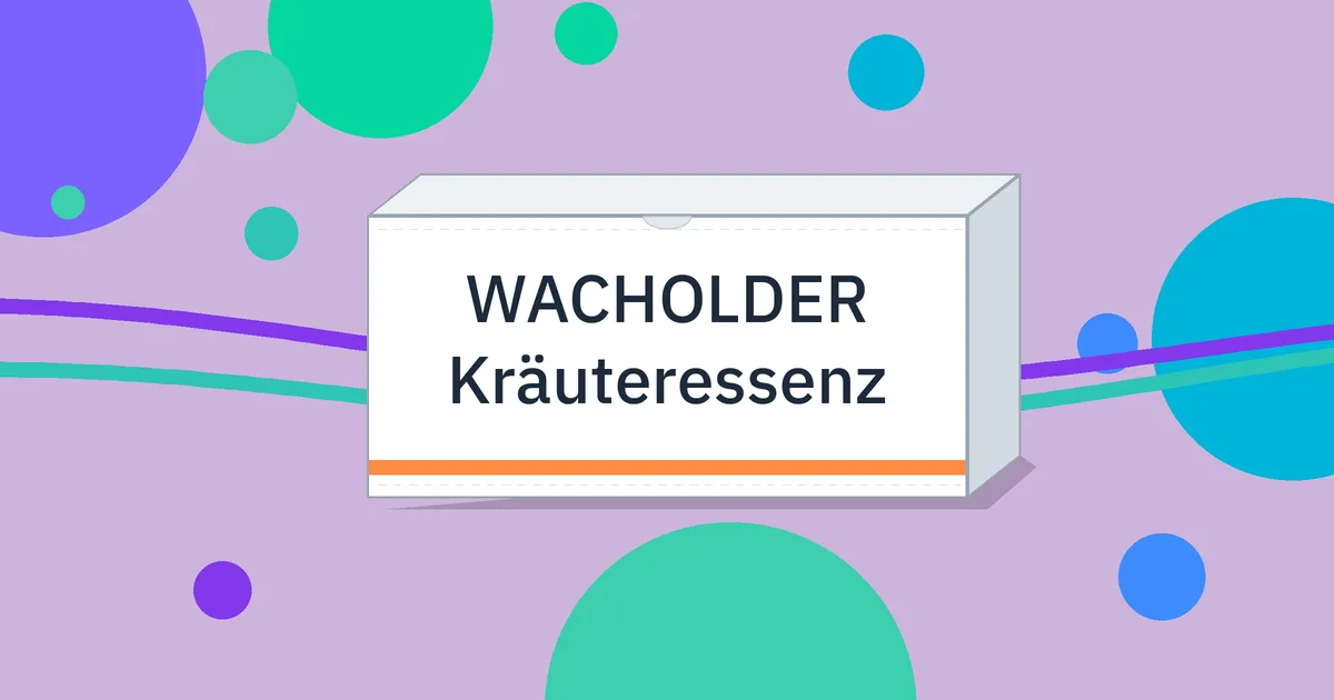 Symbolbild: Packung mit der Aufschrift WACHOLDER Kräuteressenz (PZN 13820041) – Verfügbarkeit und Bezug in Apotheken in Frankfurt am Main