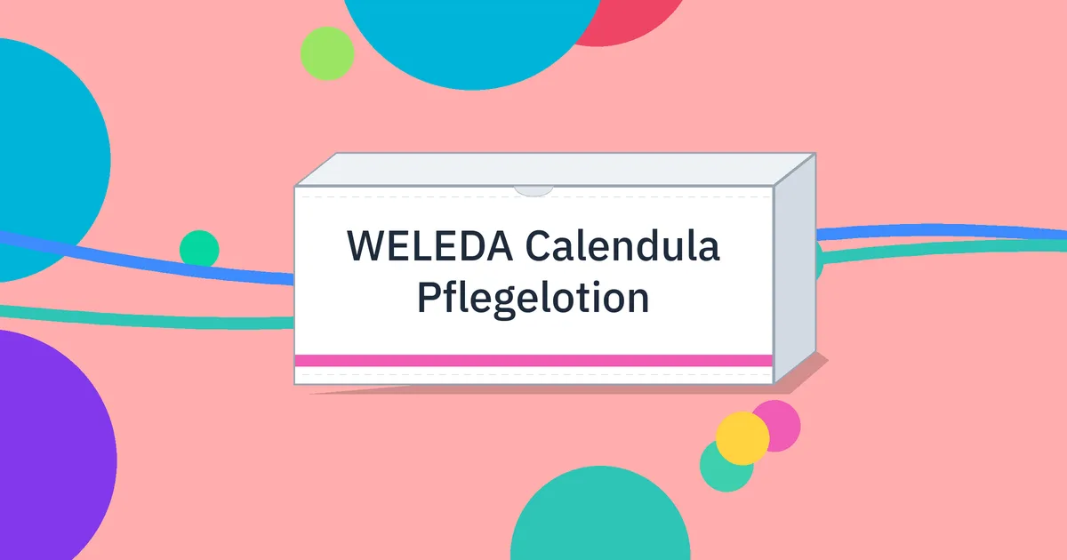 Symbolbild: Packung mit der Aufschrift WELEDA Calendula Pflegelotion (PZN 19728282) – Verfügbarkeit und Bezug in Apotheken in Frankfurt am Main