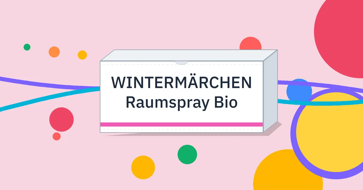 Symbolbild: Packung mit der Aufschrift WINTERMÄRCHEN Raumspray Bio (PZN 19181872) – Verfügbarkeit und Bezug in Apotheken in Frankfurt am Main