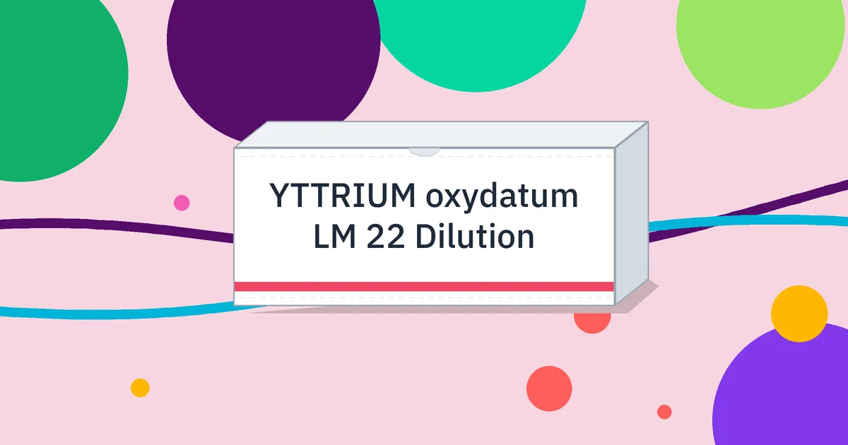 Symbolbild: Packung mit der Aufschrift YTTRIUM oxydatum LM 22 Dilution (PZN 13288043) – Verfügbarkeit und Bezug in Apotheken in Frankfurt am Main