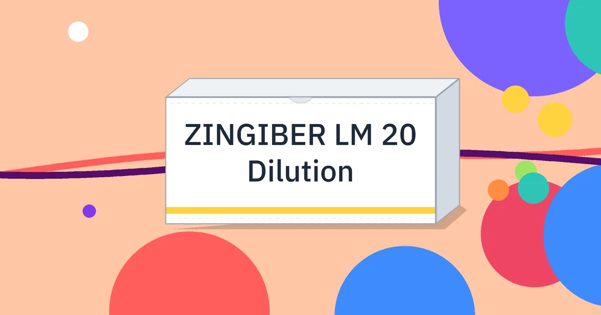 Symbolbild: Packung mit der Aufschrift ZINGIBER LM 20 Dilution (PZN 13301915) – Verfügbarkeit und Bezug in Apotheken in Frankfurt am Main