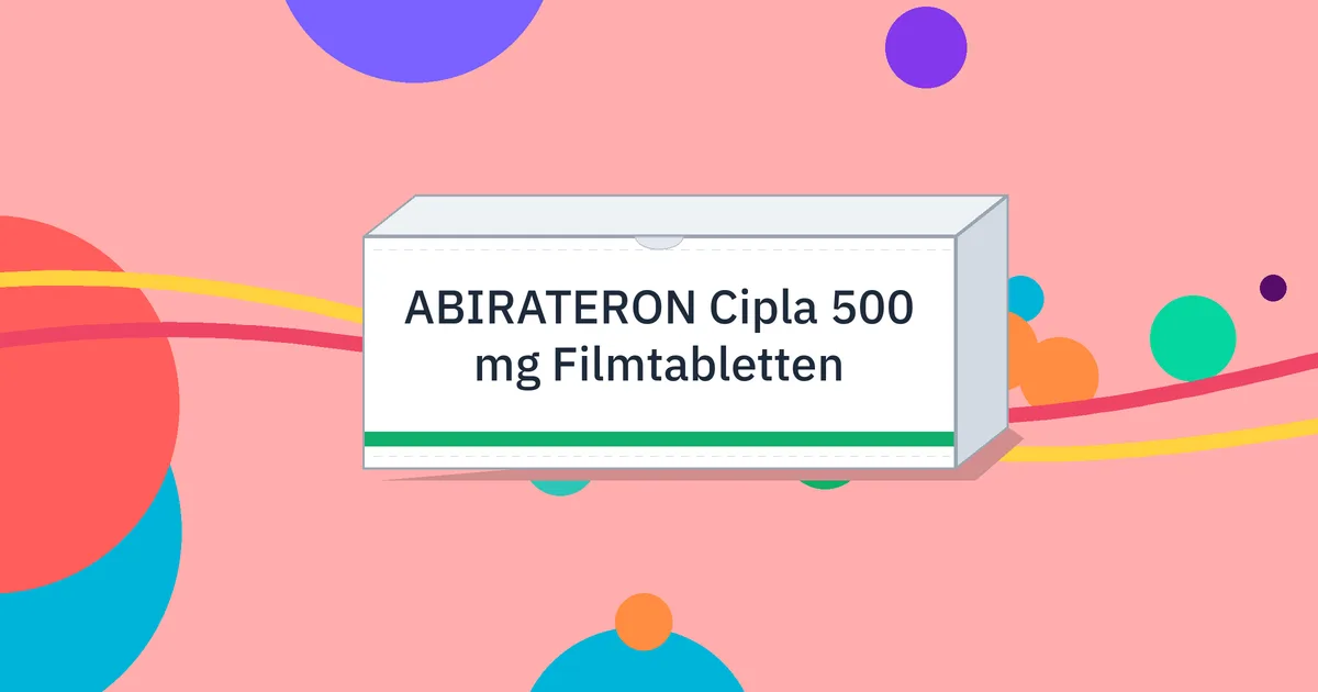 Symbolbild: Packung mit der Aufschrift ABIRATERON Cipla 500 mg Filmtabletten (PZN 16821503) – Verfügbarkeit und Bezug in Apotheken in Frankfurt am Main