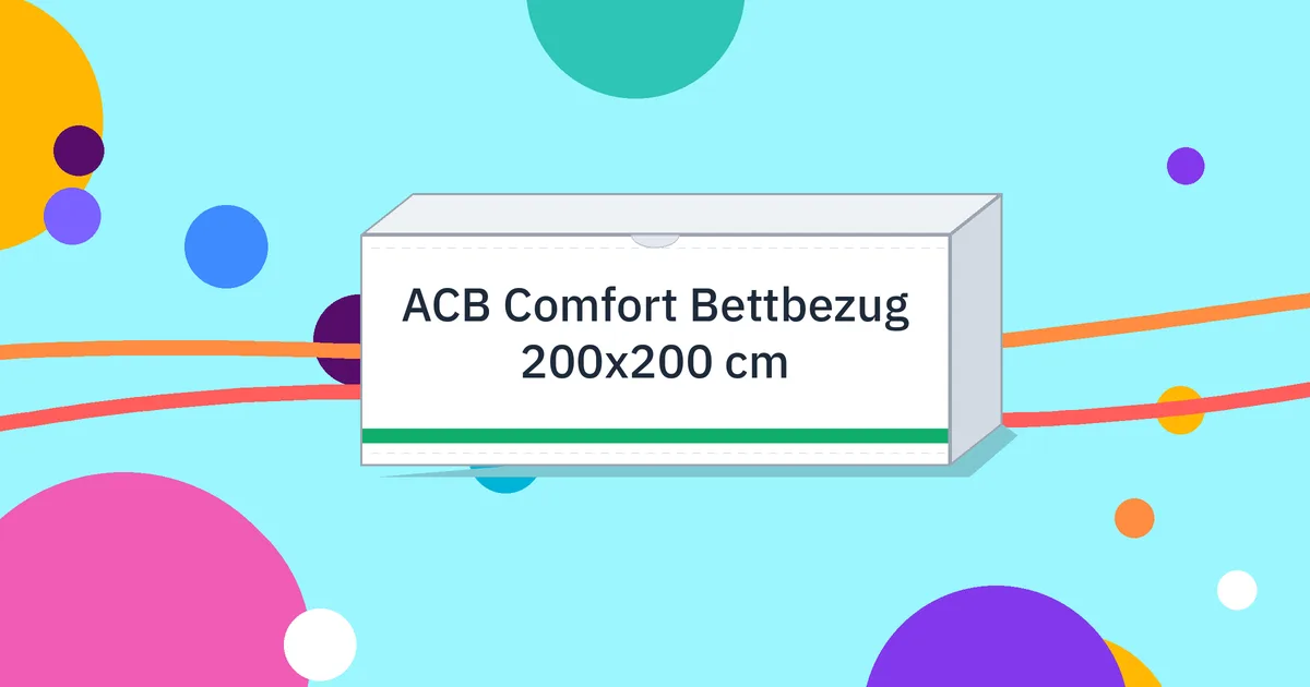 Symbolbild: Packung mit der Aufschrift ACB Comfort Bettbezug 200x200 cm (PZN 04117093) – Verfügbarkeit und Bezug in Apotheken in Frankfurt am Main