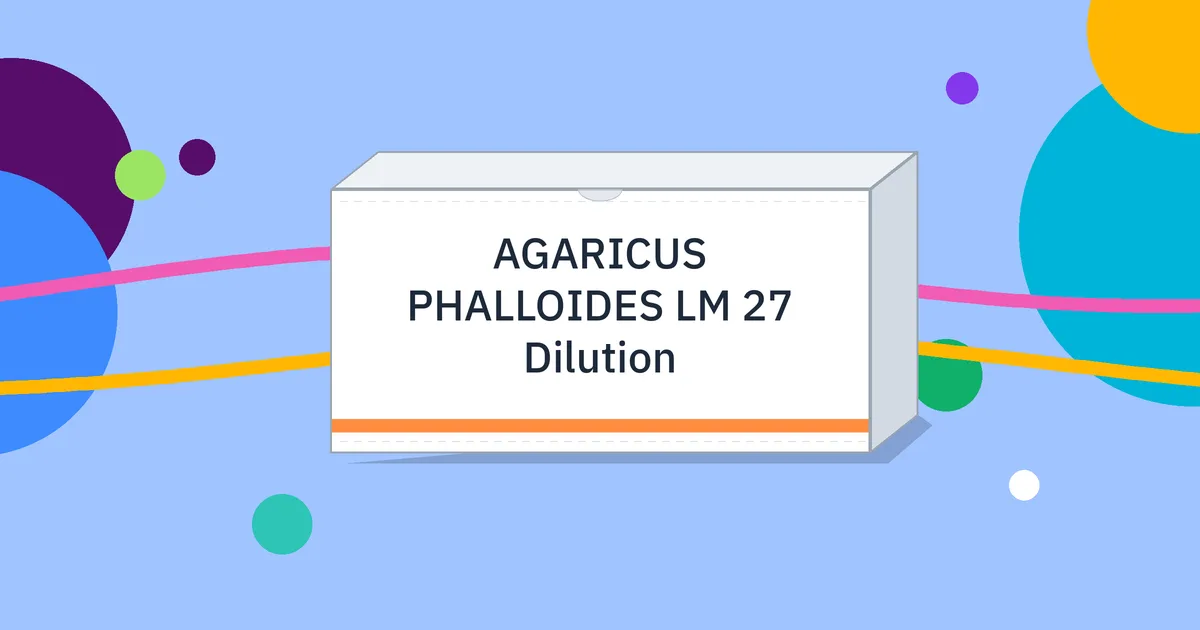 Symbolbild: Packung mit der Aufschrift AGARICUS PHALLOIDES LM 27 Dilution (PZN 13304664) – Verfügbarkeit und Bezug in Apotheken in Frankfurt am Main