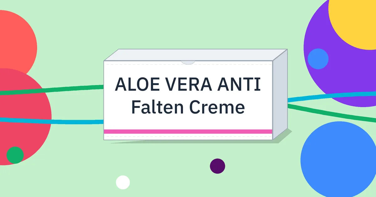 Symbolbild: Packung mit der Aufschrift ALOE VERA ANTI Falten Creme (PZN 09609056) – Verfügbarkeit und Bezug in Apotheken in Frankfurt am Main