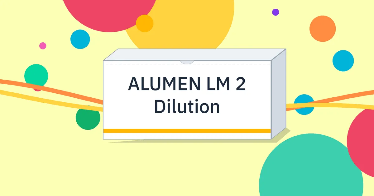 Symbolbild: Packung mit der Aufschrift ALUMEN LM 2 Dilution (PZN 12757866) – Verfügbarkeit und Bezug in Apotheken in Frankfurt am Main