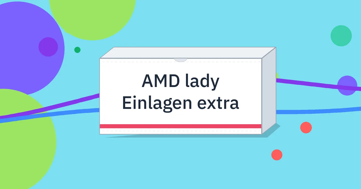 Symbolbild: Packung mit der Aufschrift AMD lady Einlagen extra (PZN 14361138) – Verfügbarkeit und Bezug in Apotheken in Frankfurt am Main
