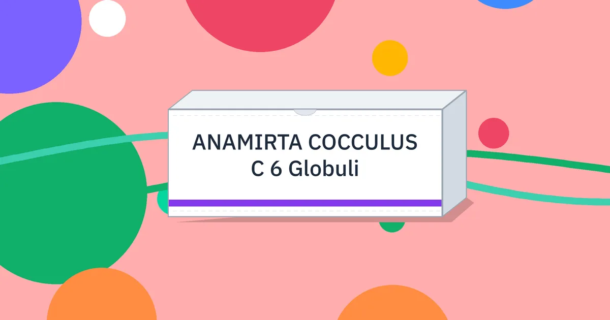 Symbolbild: Packung mit der Aufschrift ANAMIRTA COCCULUS C 6 Globuli (PZN 16669099) – Verfügbarkeit und Bezug in Apotheken in Frankfurt am Main