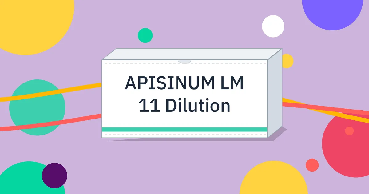 Symbolbild: Packung mit der Aufschrift APISINUM LM 11 Dilution (PZN 12456745) – Verfügbarkeit und Bezug in Apotheken in Frankfurt am Main