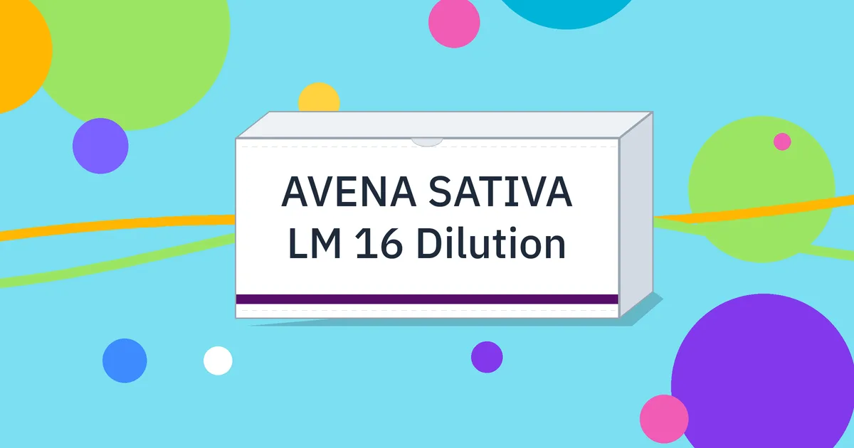 Symbolbild: Packung mit der Aufschrift AVENA SATIVA LM 16 Dilution (PZN 12786773) – Verfügbarkeit und Bezug in Apotheken in Frankfurt am Main