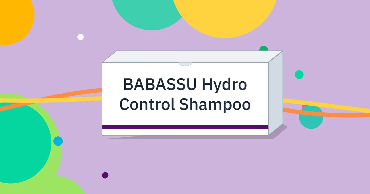 Symbolbild: Packung mit der Aufschrift BABASSU Hydro Control Shampoo (PZN 17585559) – Verfügbarkeit und Bezug in Apotheken in Frankfurt am Main