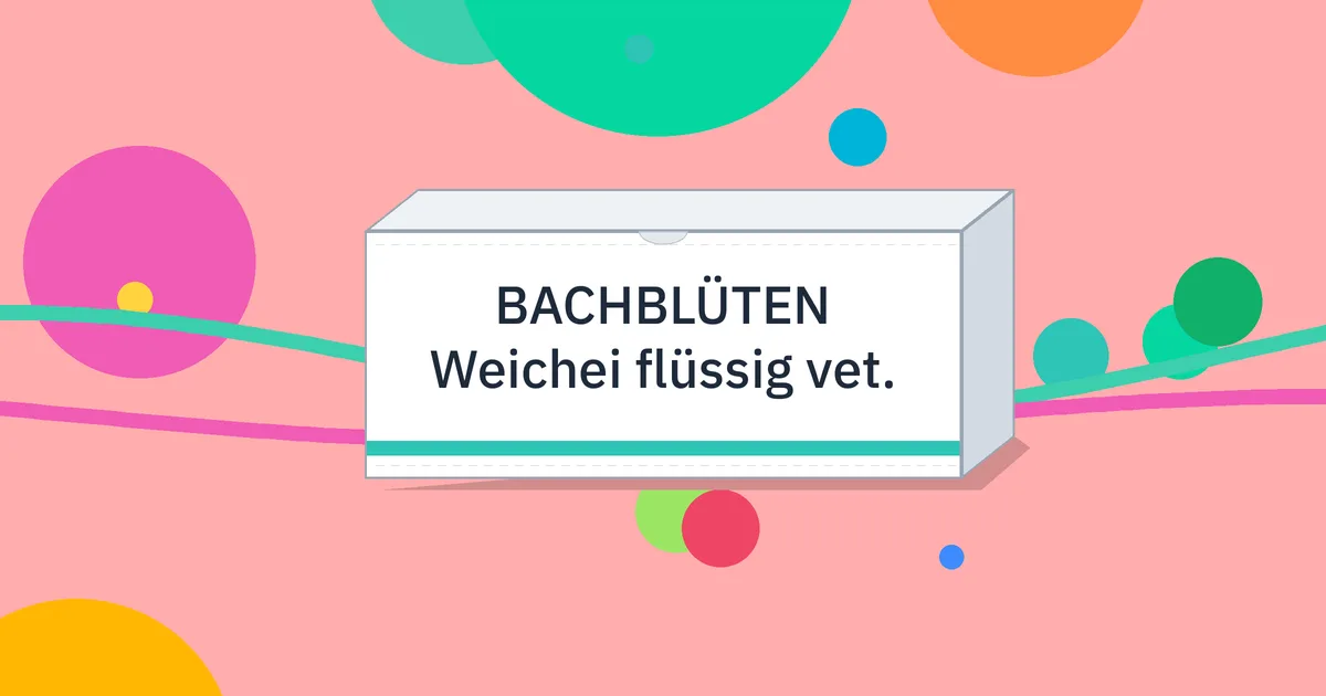 Symbolbild: Packung mit der Aufschrift BACHBLÜTEN Weichei flüssig vet. (PZN 10263597) – Verfügbarkeit und Bezug in Apotheken in Frankfurt am Main