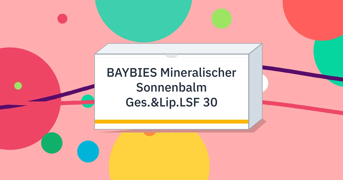 Symbolbild: Packung mit der Aufschrift BAYBIES Mineralischer Sonnenbalm Ges.&Lip.LSF 30 (PZN 20687223) – Verfügbarkeit und Bezug in Apotheken in Frankfurt am Main
