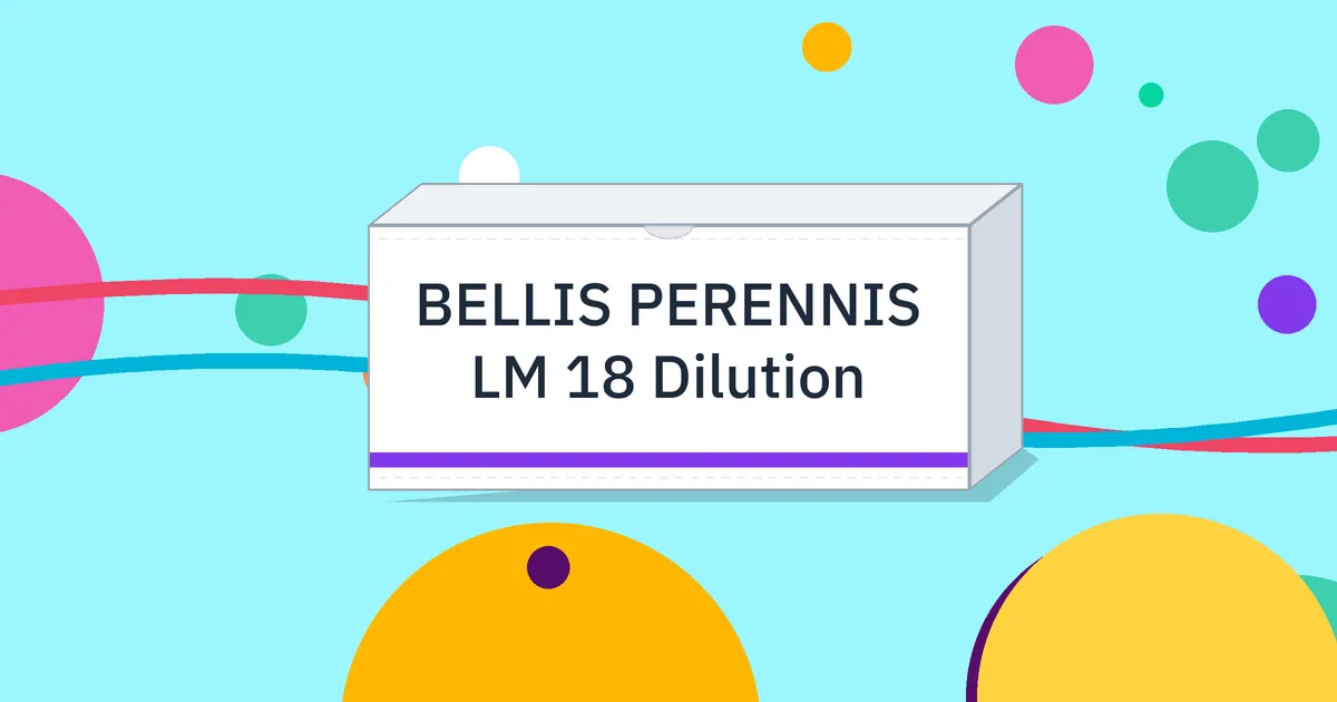 Symbolbild: Packung mit der Aufschrift BELLIS PERENNIS LM 18 Dilution (PZN 06921333) – Verfügbarkeit und Bezug in Apotheken in Frankfurt am Main