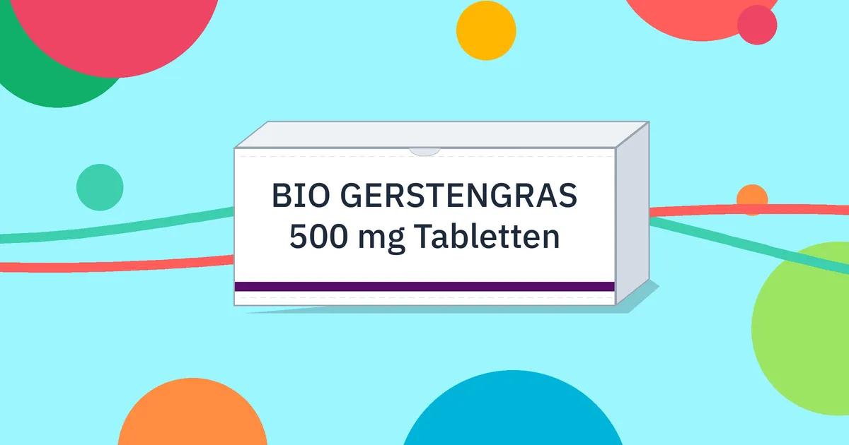 Symbolbild: Packung mit der Aufschrift BIO GERSTENGRAS 500 mg Tabletten (PZN 09463150) – Verfügbarkeit und Bezug in Apotheken in Frankfurt am Main