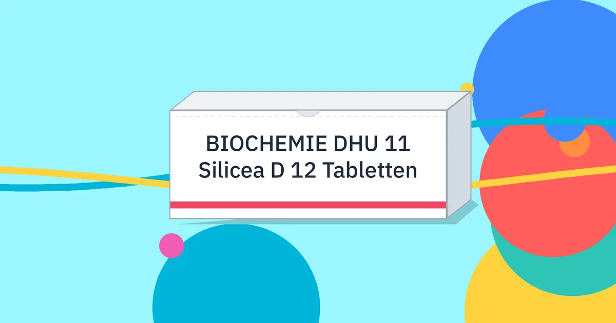 Symbolbild: Packung mit der Aufschrift BIOCHEMIE DHU 11 Silicea D 12 Tabletten (PZN 00274795) – Verfügbarkeit und Bezug in Apotheken in Frankfurt am Main