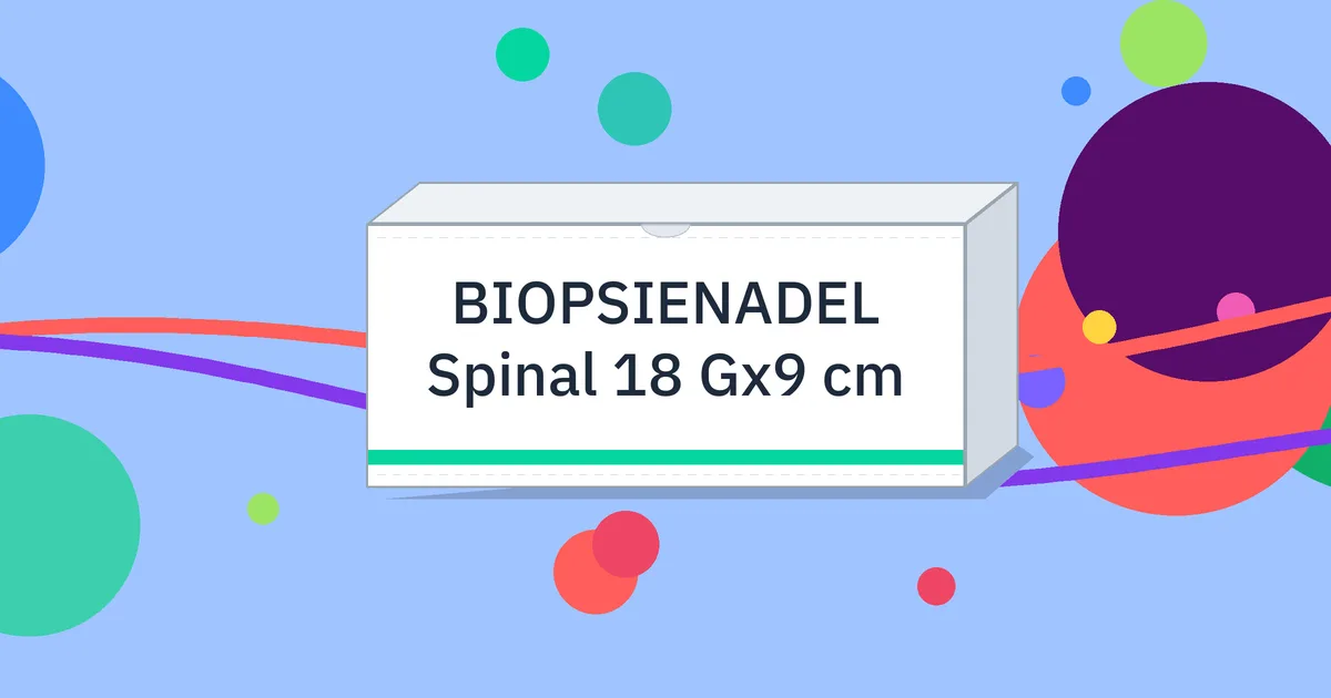 Symbolbild: Packung mit der Aufschrift BIOPSIENADEL Spinal 18 Gx9 cm (PZN 06771023) – Verfügbarkeit und Bezug in Apotheken in Frankfurt am Main