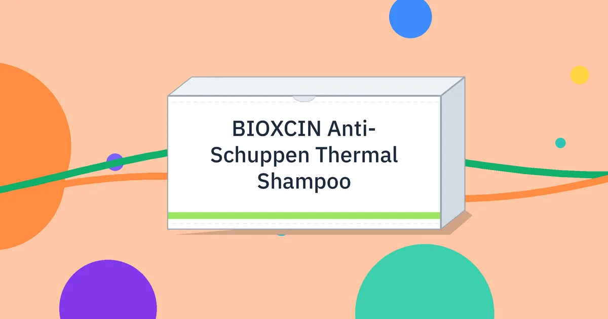 Symbolbild: Packung mit der Aufschrift BIOXCIN Anti-Schuppen Thermal Shampoo (PZN 19216151) – Verfügbarkeit und Bezug in Apotheken in Frankfurt am Main