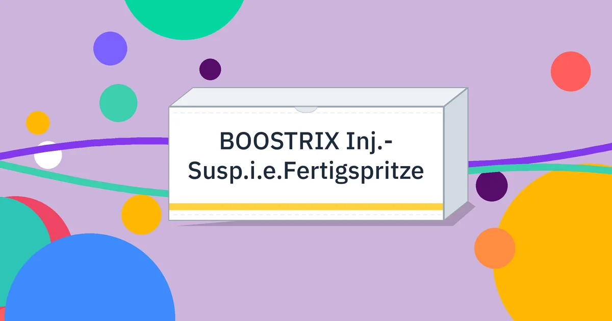 Symbolbild: Packung mit der Aufschrift BOOSTRIX Inj.-Susp.i.e.Fertigspritze (PZN 18381066) – Verfügbarkeit und Bezug in Apotheken in Frankfurt am Main