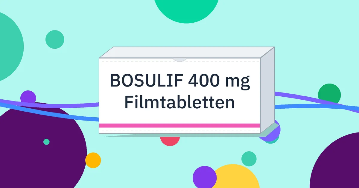 Symbolbild: Packung mit der Aufschrift BOSULIF 400 mg Filmtabletten (PZN 13966891) – Verfügbarkeit und Bezug in Apotheken in Frankfurt am Main