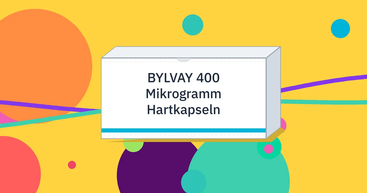 Symbolbild: Packung mit der Aufschrift BYLVAY 400 Mikrogramm Hartkapseln (PZN 17383117) – Verfügbarkeit und Bezug in Apotheken in Frankfurt am Main