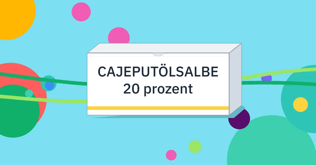 Symbolbild: Packung mit der Aufschrift CAJEPUTÖLSALBE 20 prozent (PZN 18359888) – Verfügbarkeit und Bezug in Apotheken in Frankfurt am Main