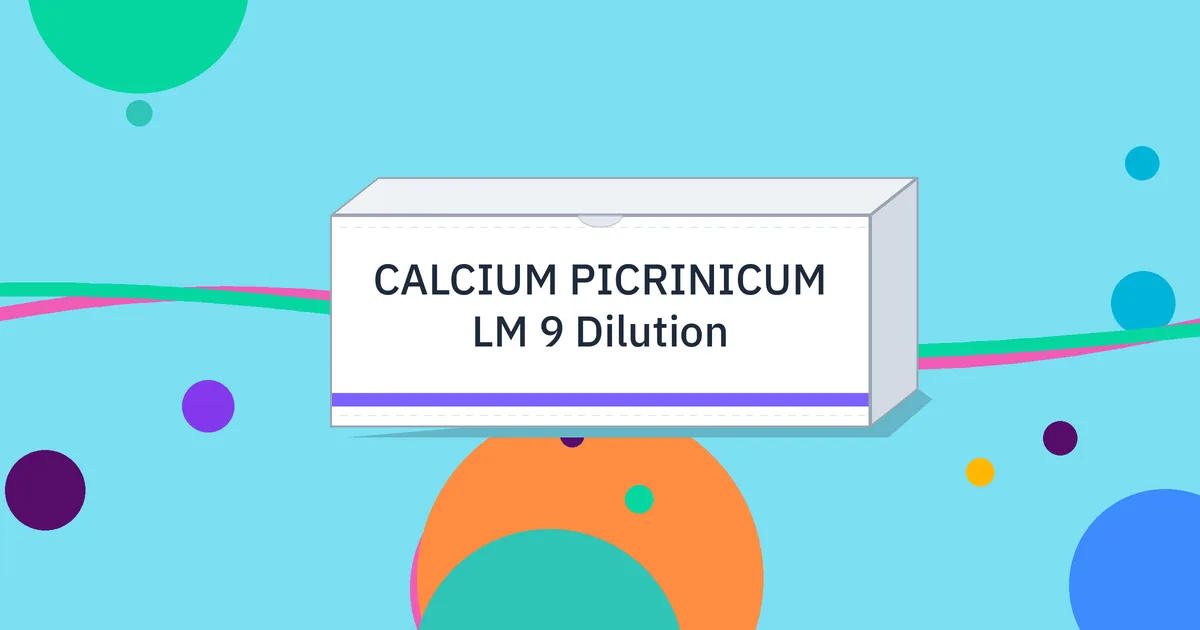 Symbolbild: Packung mit der Aufschrift CALCIUM PICRINICUM LM 9 Dilution (PZN 13410656) – Verfügbarkeit und Bezug in Apotheken in Frankfurt am Main
