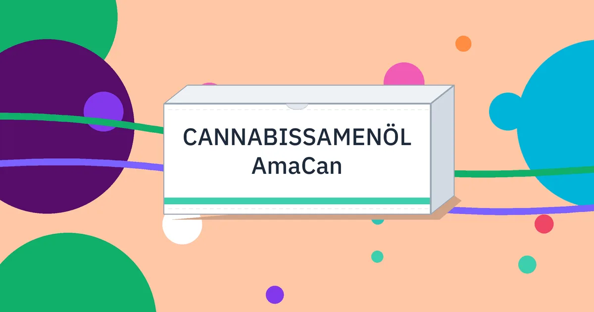 Symbolbild: Packung mit der Aufschrift CANNABISSAMENÖL AmaCan (PZN 18214115) – Verfügbarkeit und Bezug in Apotheken in Frankfurt am Main