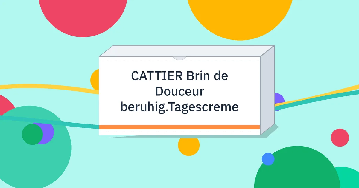 Symbolbild: Packung mit der Aufschrift CATTIER Brin de Douceur beruhig.Tagescreme (PZN 12450866) – Verfügbarkeit und Bezug in Apotheken in Frankfurt am Main