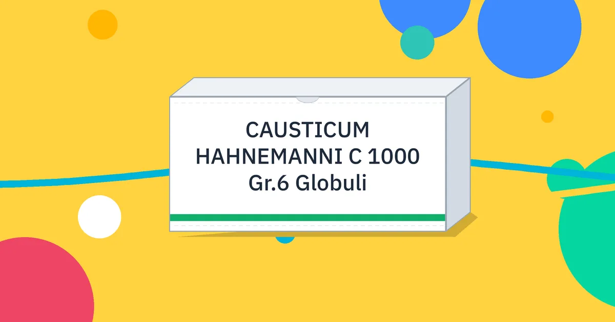 Symbolbild: Packung mit der Aufschrift CAUSTICUM HAHNEMANNI C 1000 Gr.6 Globuli (PZN 09766040) – Verfügbarkeit und Bezug in Apotheken in Frankfurt am Main