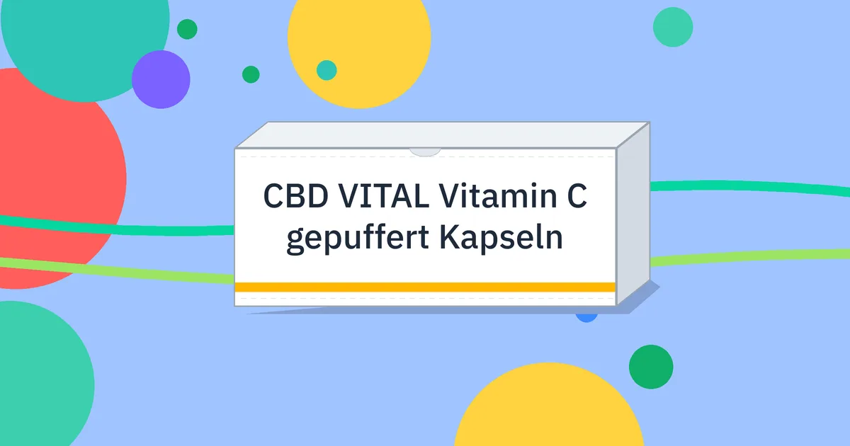 Symbolbild: Packung mit der Aufschrift CBD VITAL Vitamin C gepuffert Kapseln (PZN 18453452) – Verfügbarkeit und Bezug in Apotheken in Frankfurt am Main