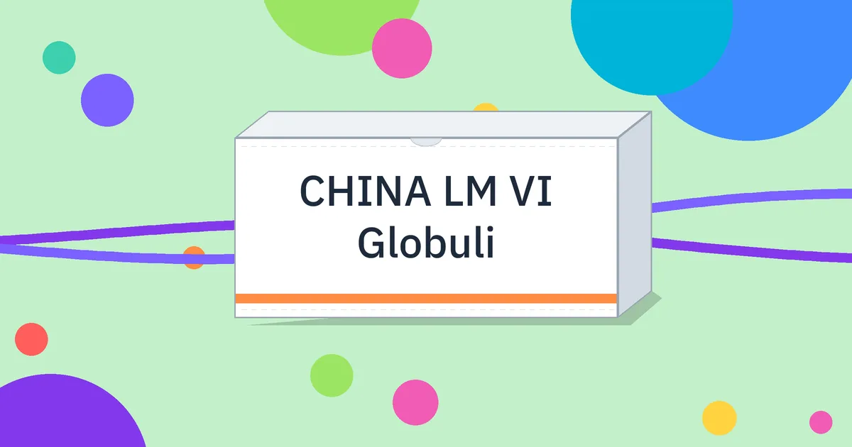 Symbolbild: Packung mit der Aufschrift CHINA LM VI Globuli (PZN 02659022) – Verfügbarkeit und Bezug in Apotheken in Frankfurt am Main