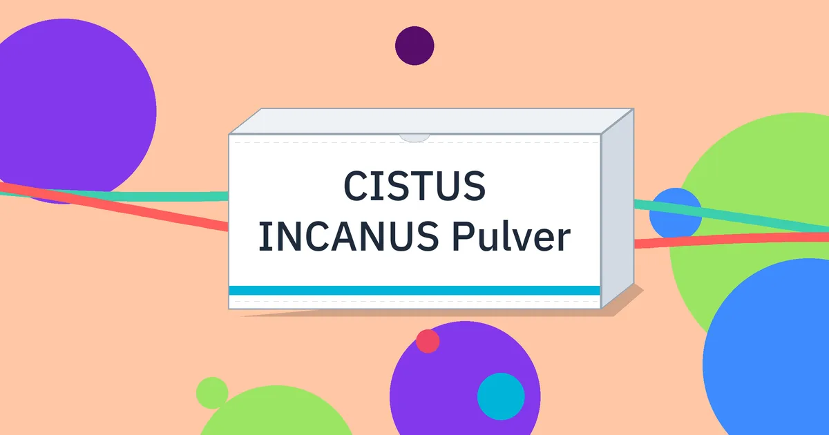 Symbolbild: Packung mit der Aufschrift CISTUS INCANUS Pulver (PZN 01415039) – Verfügbarkeit und Bezug in Apotheken in Frankfurt am Main