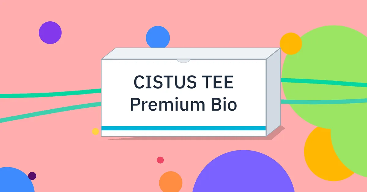 Symbolbild: Packung mit der Aufschrift CISTUS TEE Premium Bio (PZN 10932325) – Verfügbarkeit und Bezug in Apotheken in Frankfurt am Main