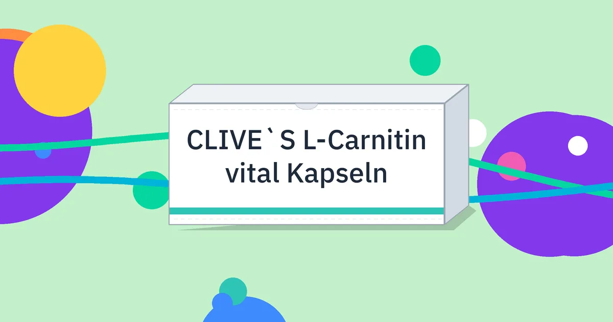 Symbolbild: Packung mit der Aufschrift CLIVE`S L-Carnitin vital Kapseln (PZN 11856477) – Verfügbarkeit und Bezug in Apotheken in Frankfurt am Main