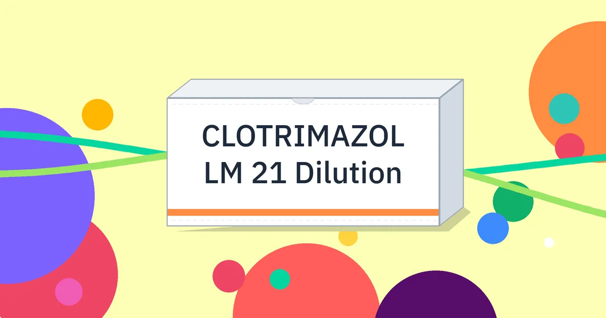 Symbolbild: Packung mit der Aufschrift CLOTRIMAZOL LM 21 Dilution (PZN 12822747) – Verfügbarkeit und Bezug in Apotheken in Frankfurt am Main