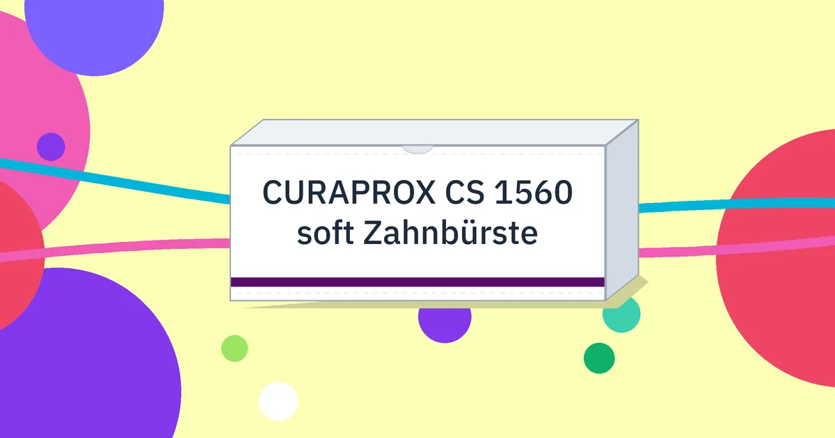 Symbolbild: Packung mit der Aufschrift CURAPROX CS 1560 soft Zahnbürste (PZN 16820857) – Verfügbarkeit und Bezug in Apotheken in Frankfurt am Main