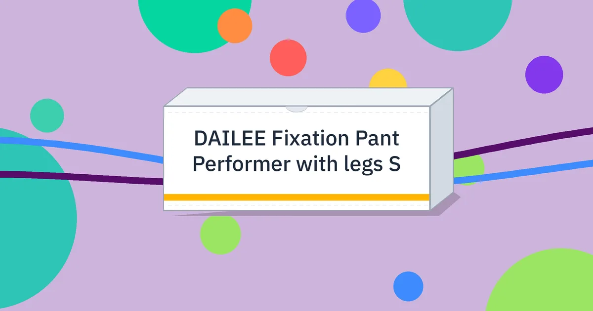 Symbolbild: Packung mit der Aufschrift DAILEE Fixation Pant Performer with legs S (PZN 13863599) – Verfügbarkeit und Bezug in Apotheken in Frankfurt am Main