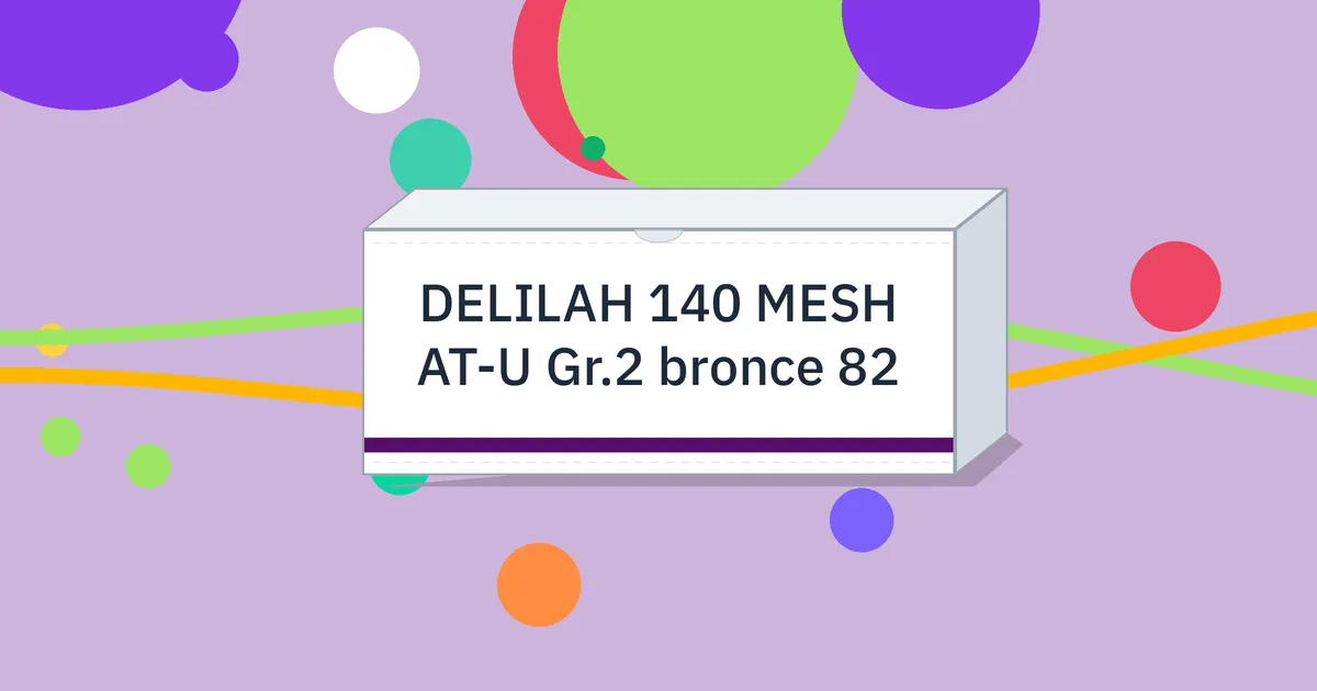Symbolbild: Packung mit der Aufschrift DELILAH 140 MESH AT-U Gr.2 bronce 82 (PZN 13850697) – Verfügbarkeit und Bezug in Apotheken in Frankfurt am Main