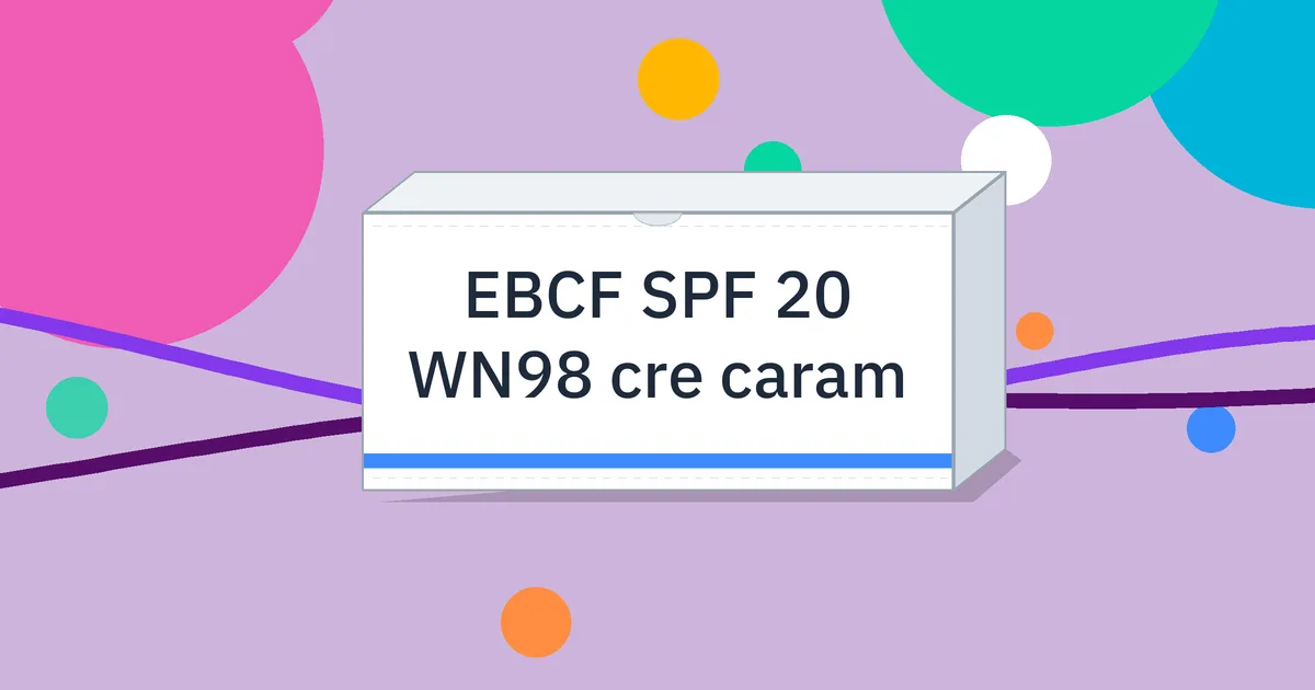 Symbolbild: Packung mit der Aufschrift EBCF SPF 20 WN98 cre caram (PZN 18895210) – Verfügbarkeit und Bezug in Apotheken in Frankfurt am Main